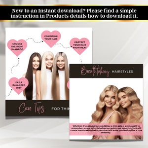 Hair Stylist Instagram Posts, Hairdresser Flyers, Hair Promo Flyer ...