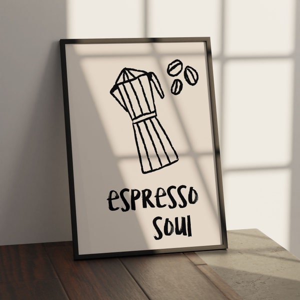 Poster Espresso Bean - Etsy