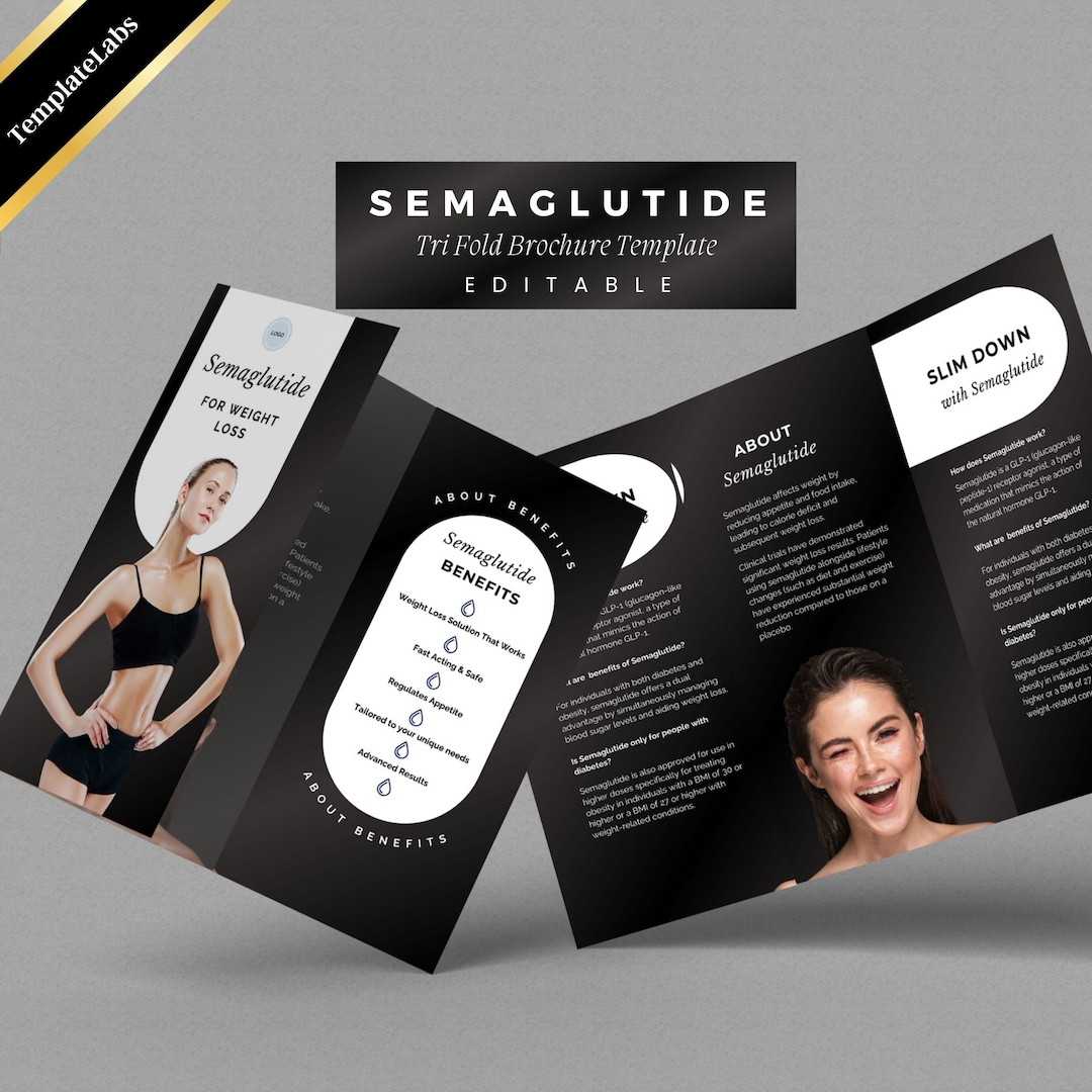 Weight Loss Brochure, Weight Loss Clinic Flyer, Trifold Brochure ...