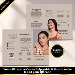 Infrared Sauna Blanket, Trifold Brochure Template, Canva Brochure ...