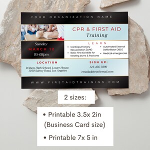 CPR Training Flyer, CPR Flyer, Cpr Template, Cpr First Aid and ...