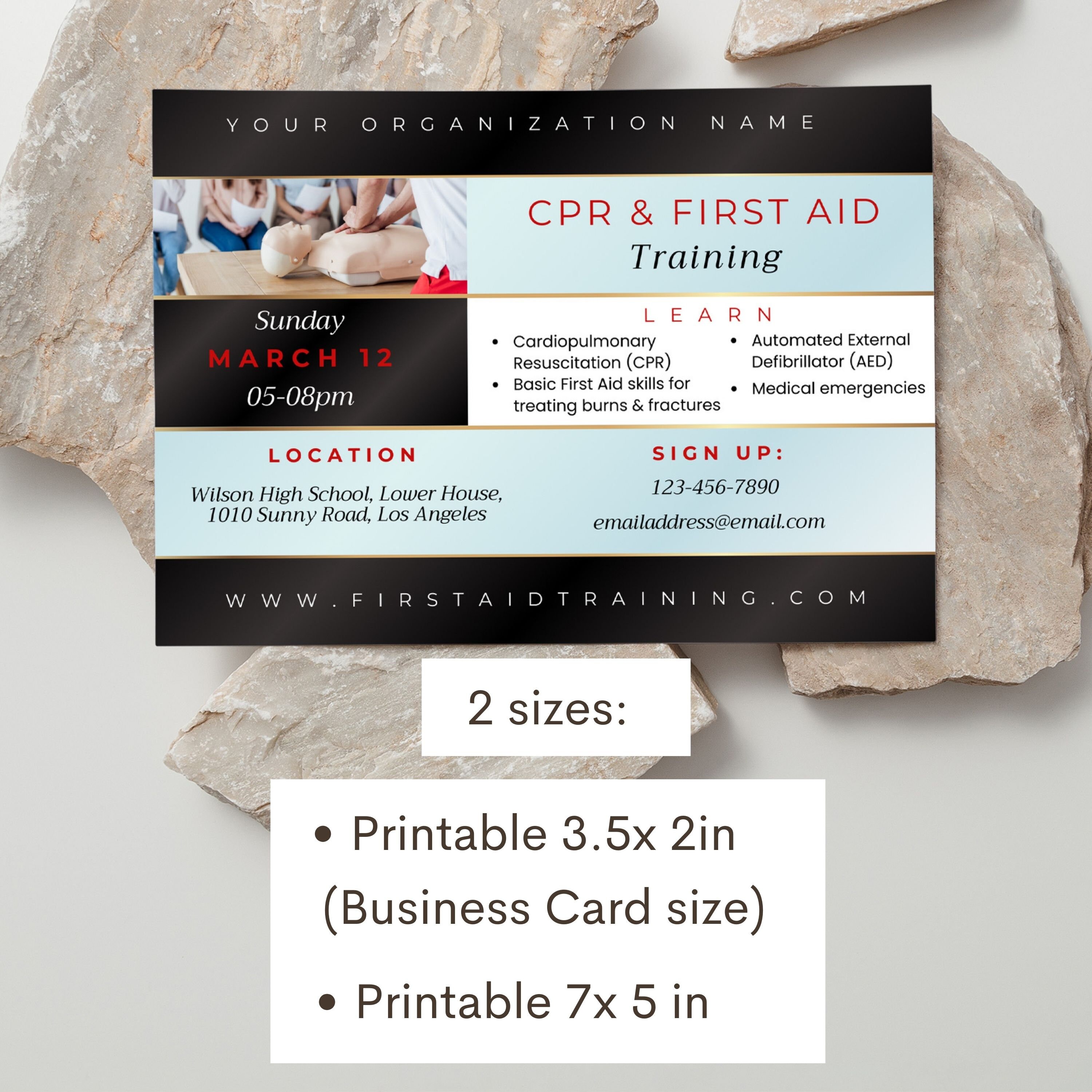 CPR Training Flyer, CPR Flyer, Cpr Template, Cpr First Aid and ...