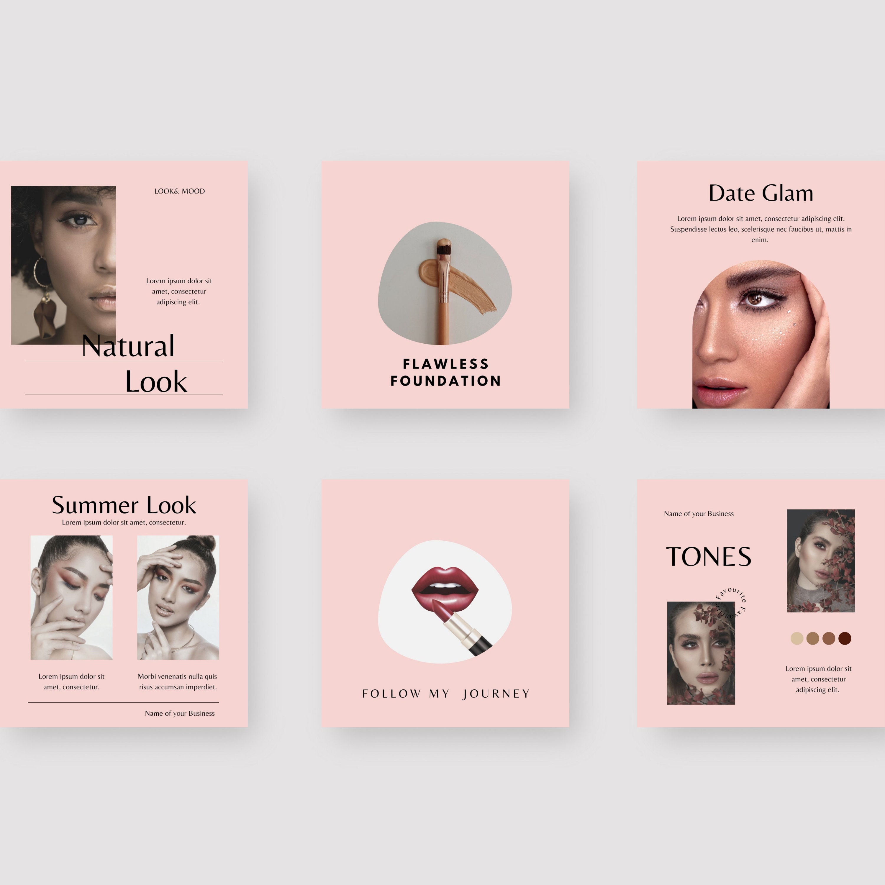 Makeup Artist Instagram Post, MUA Instagram Post Template, Makeup ...