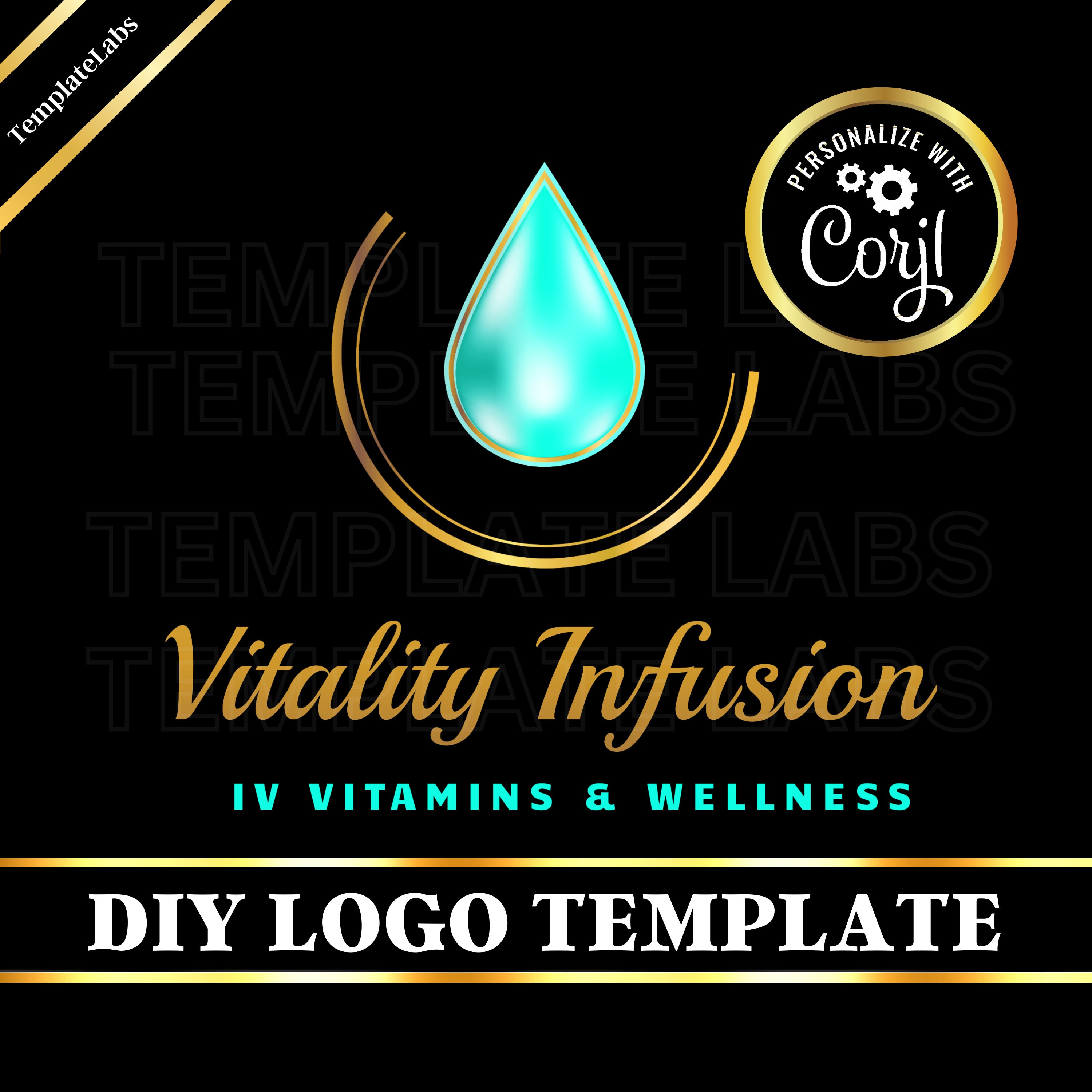 IV Hydration Logo, IV Therapy Logo, Iv Drip Business, Iv Infusion ...