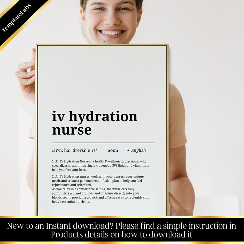 IV Therapy Poster, IV Hydration Poster, IV Infusion, Iv Drip Therapy ...