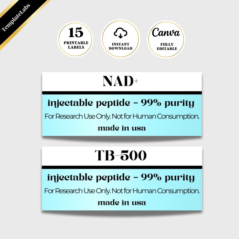 Vials Template - Etsy