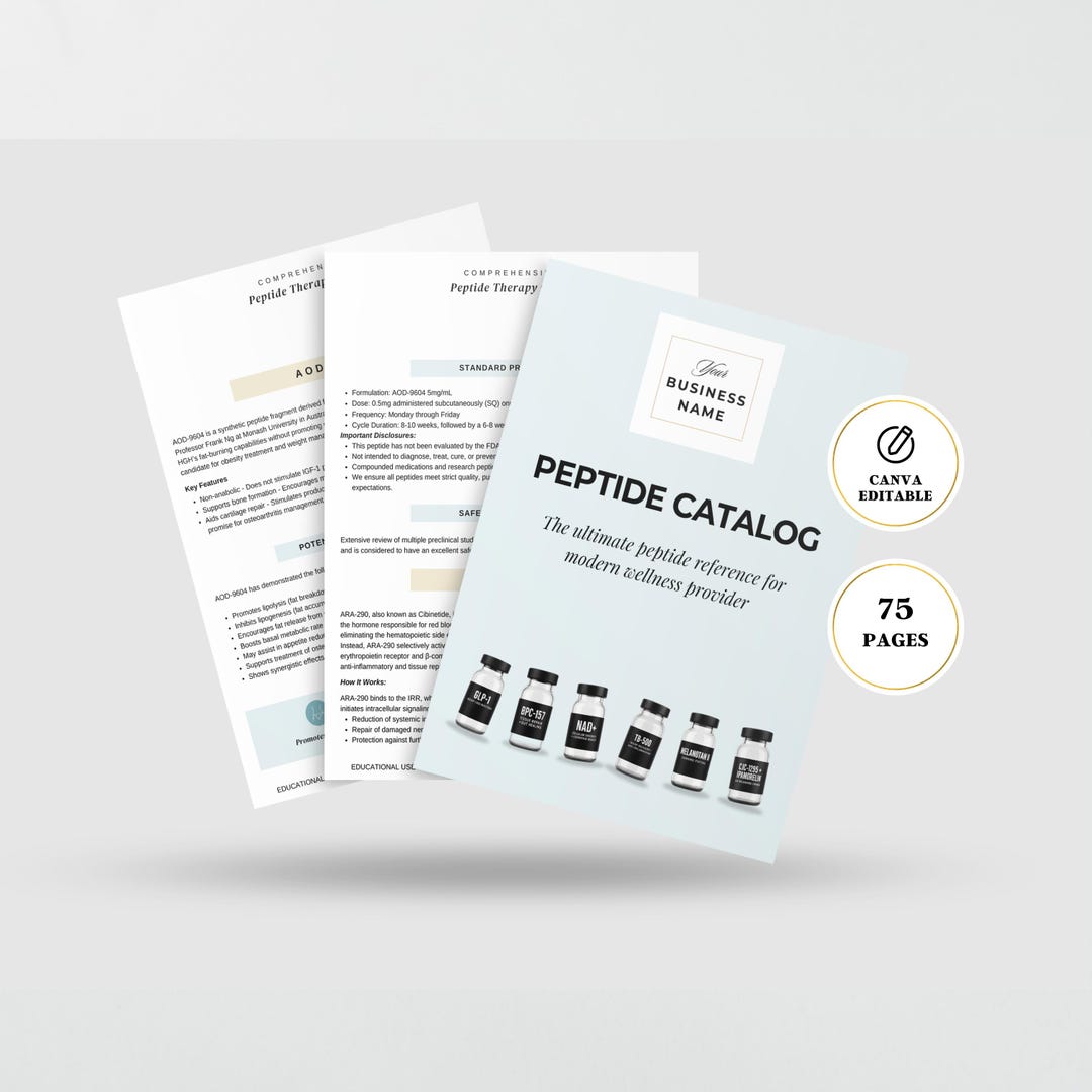 Peptide Information Sheet, Peptide Dosing Guide, Peptides Protocol ...