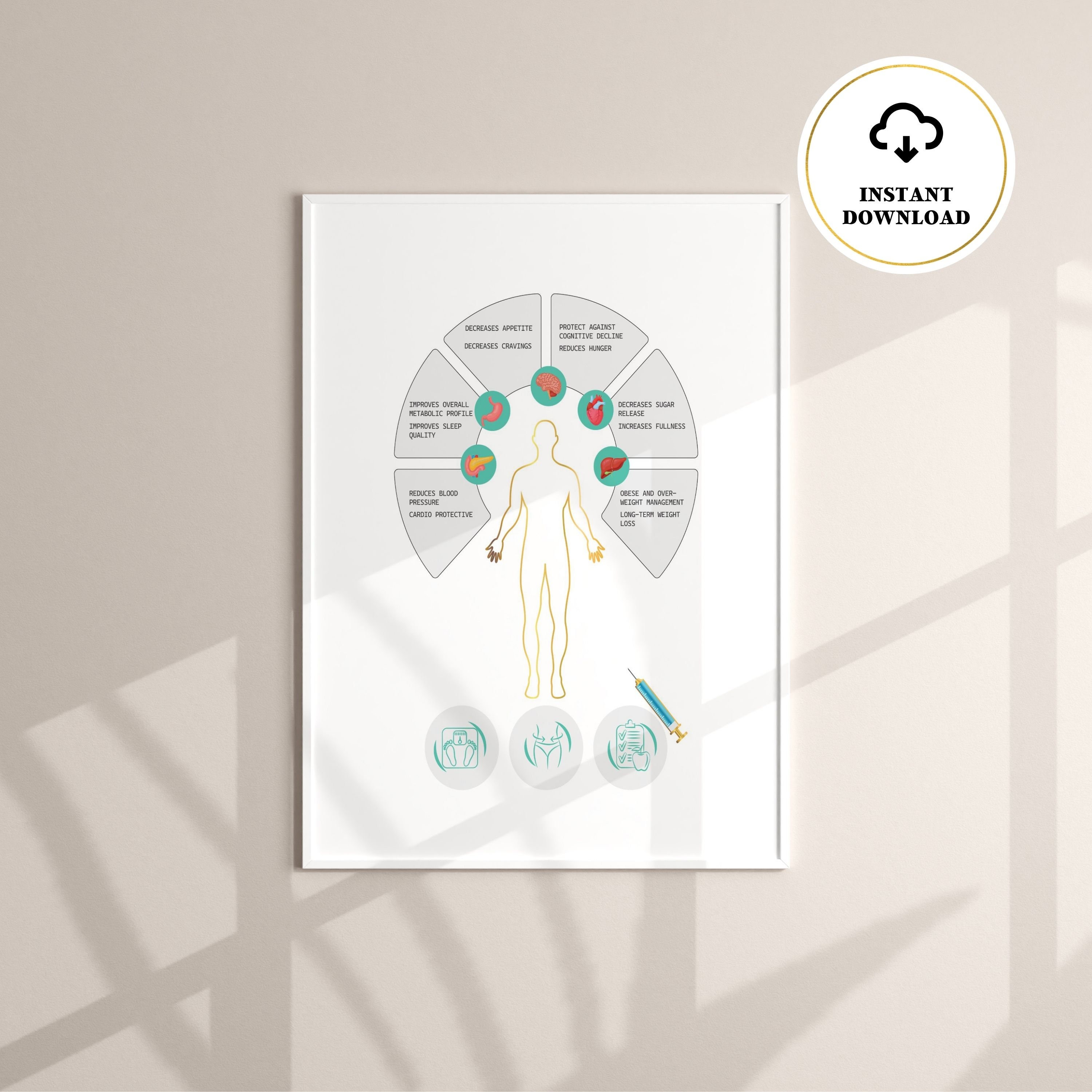 Weight Loss Poster, Printable Wall Art, Weight Loss Clinic, Weight Loss ...