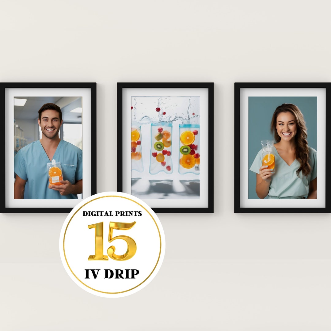 IV Therapy Posters, IV Drip Therapy, IV Infusion, Iv Bag Art, Iv Nurse ...