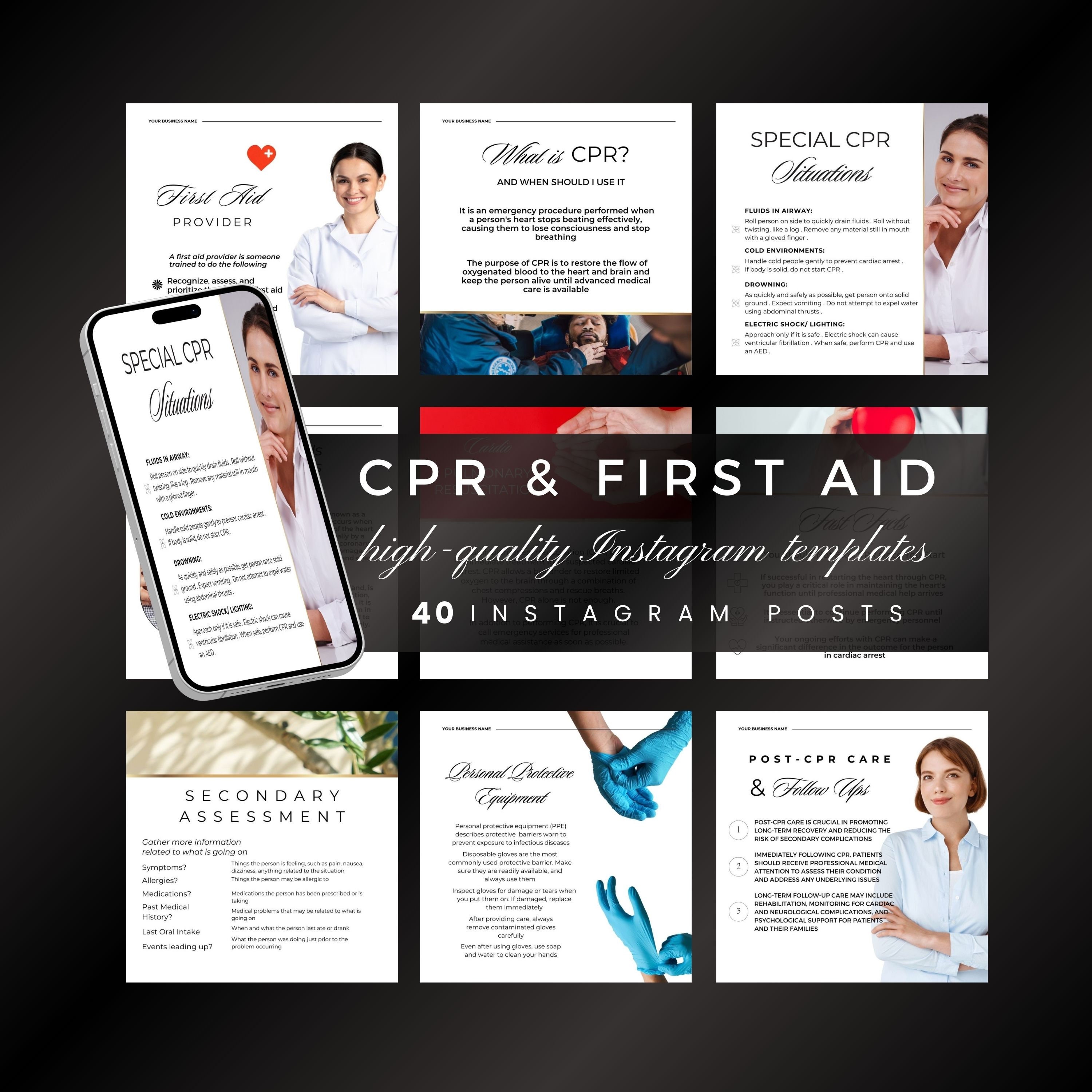 CPR Flyers, CPR Training Flyers, Cpr Instructor, First Aid and CPR ...