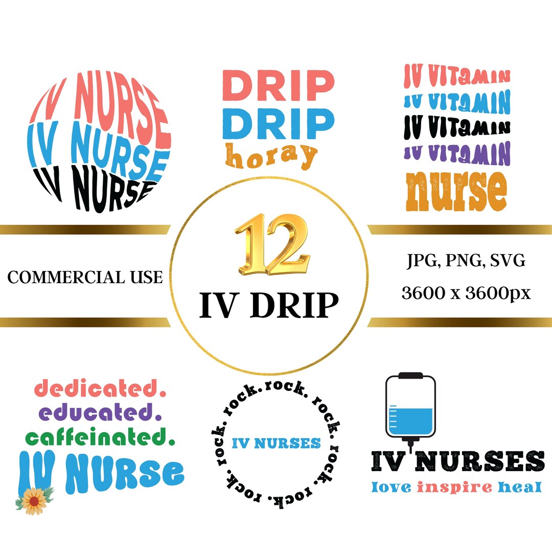 Iv Infusion Clipart, IV SVG, SVG Bundle, Iv Therapy, Iv Hydration, Iv ...