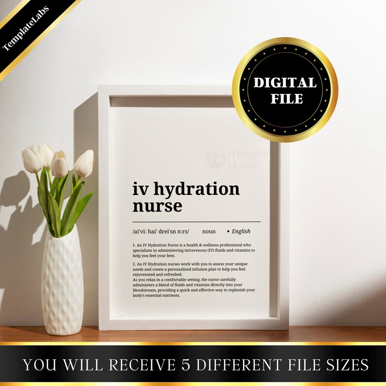 IV Therapy Poster, IV Hydration Poster, IV Infusion, Iv Drip Therapy ...