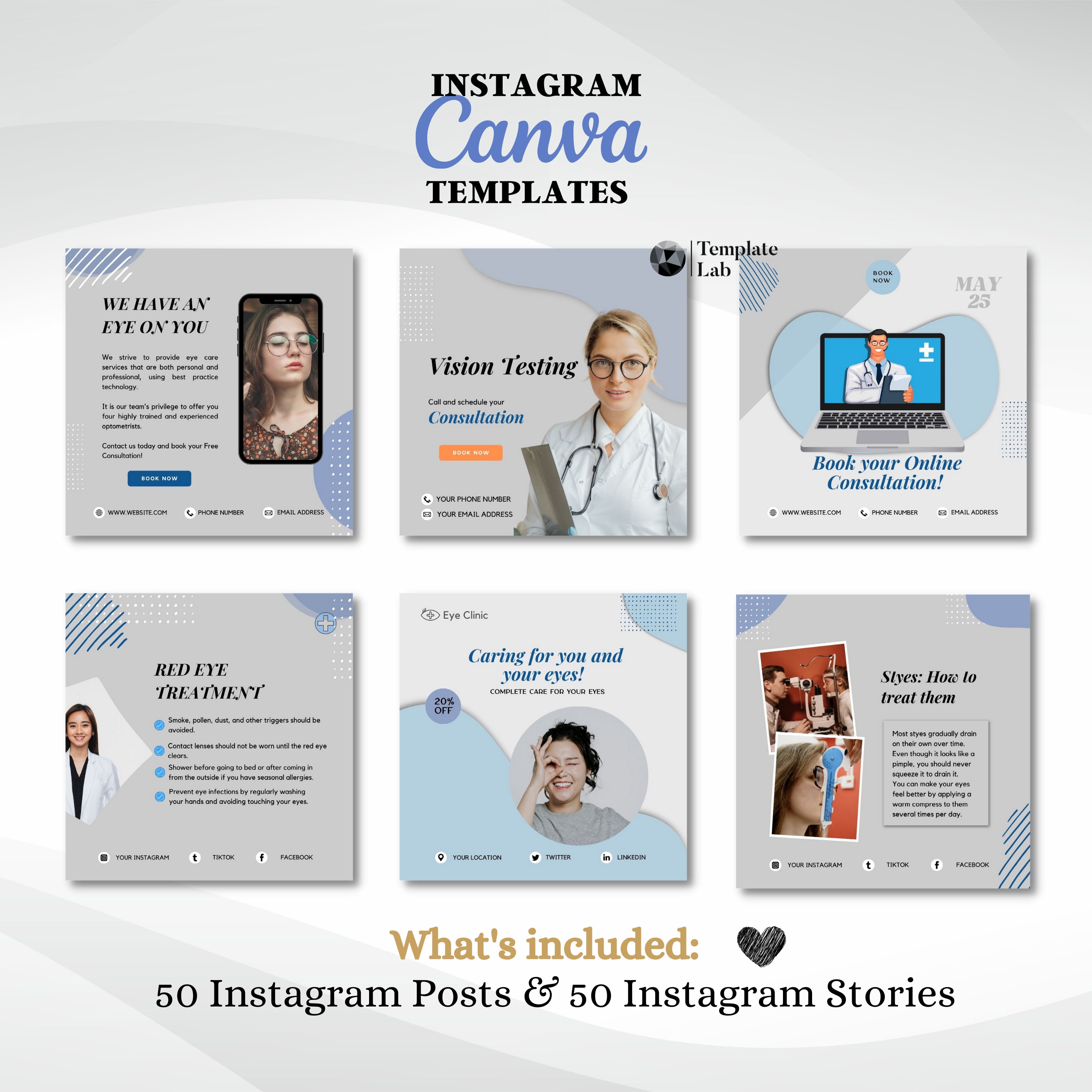 Optometry Instagram Eye Doctor Social Media Instagram Post - Etsy