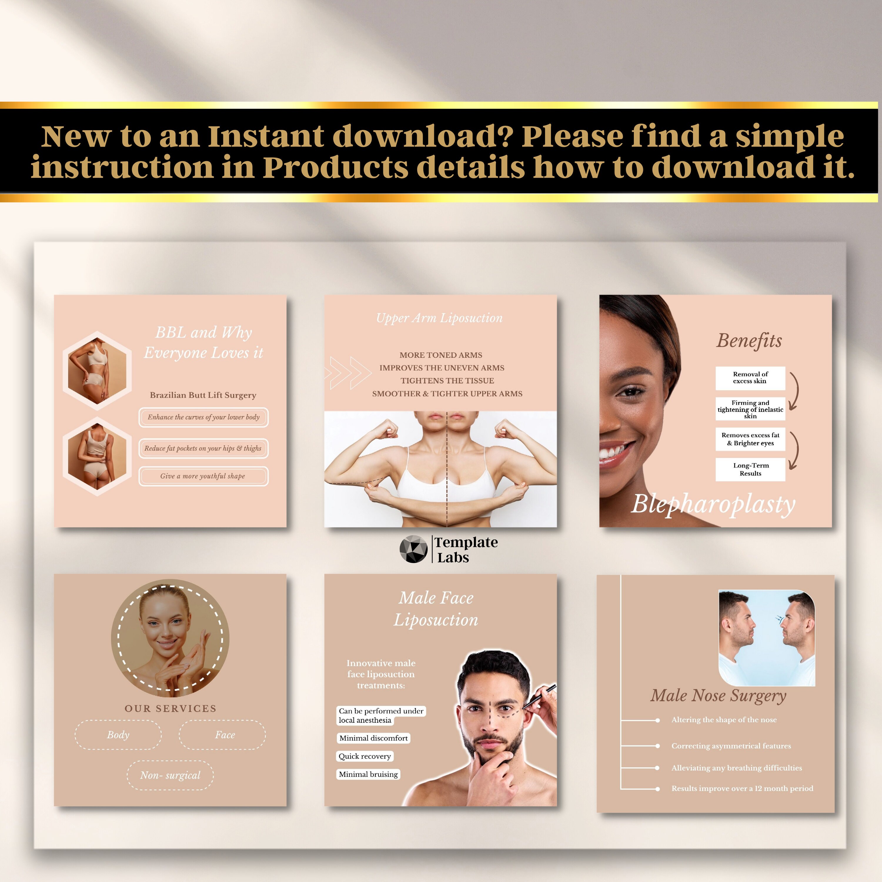 Plastic Surgery Flyer Medspa Canva Template Medspa - Etsy