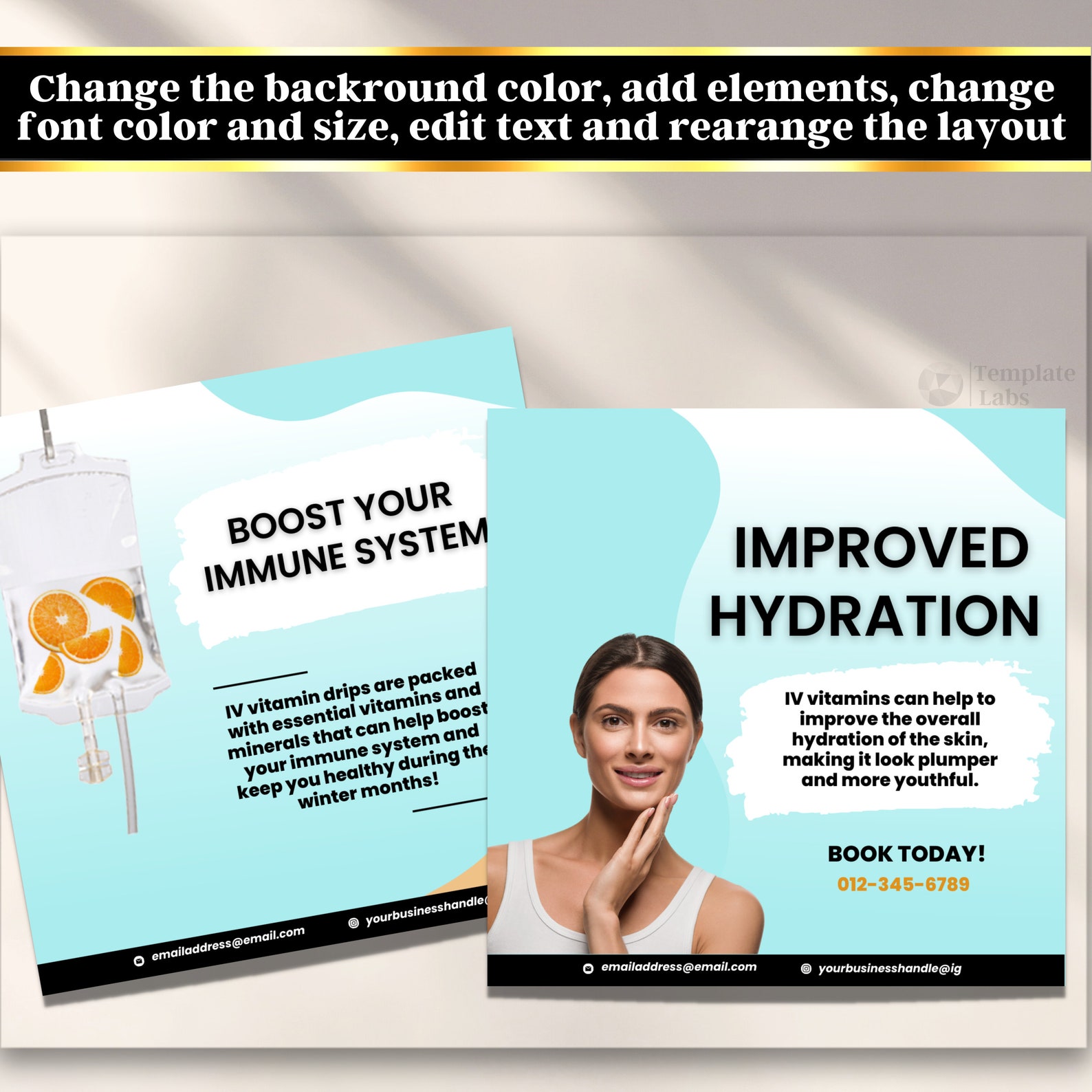 IV Hydration Templates, IV Drip Social Media, Iv Therapy Social Media ...