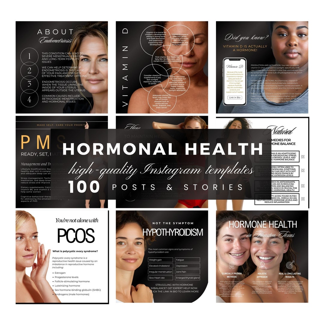 Hormone Social Media, Hormone Templates, Hormone Health, Health Coach ...