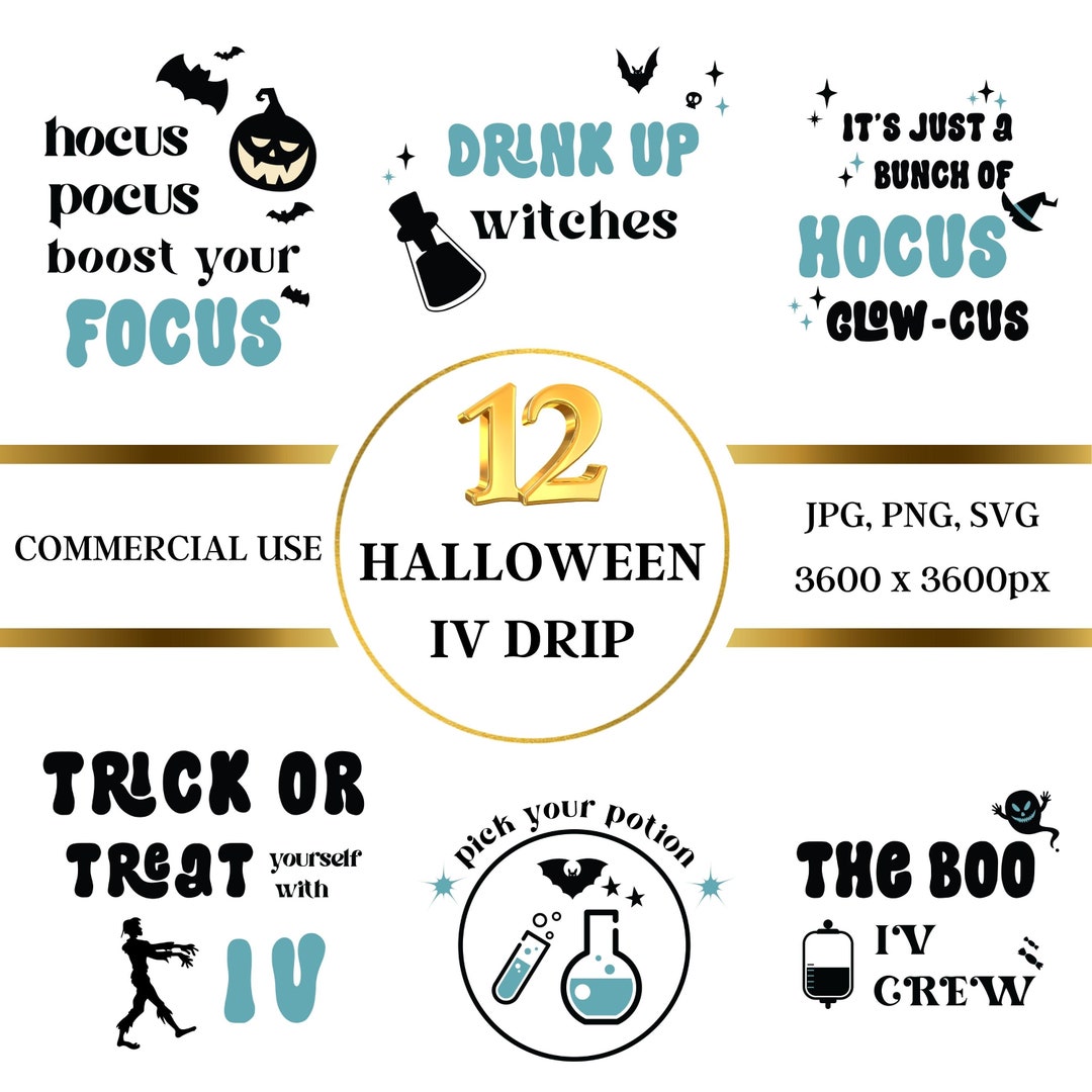 IV SVG, Halloween SVG Bundle, Iv Therapy, Iv Hydration, Iv Infusion, Iv ...
