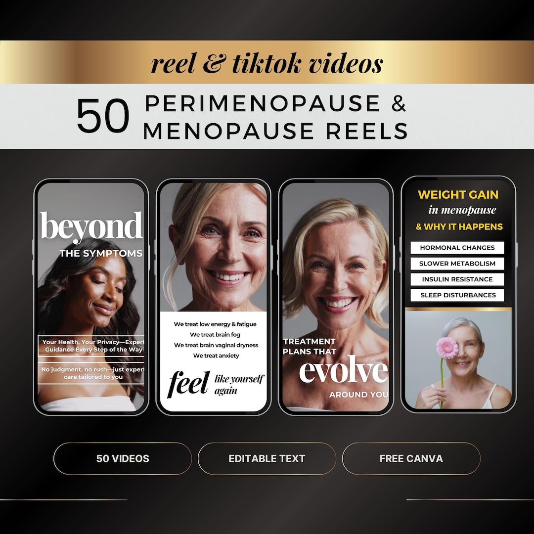 Perimenopause Marketing, Menopause Reels for Instagram, Hormone ...