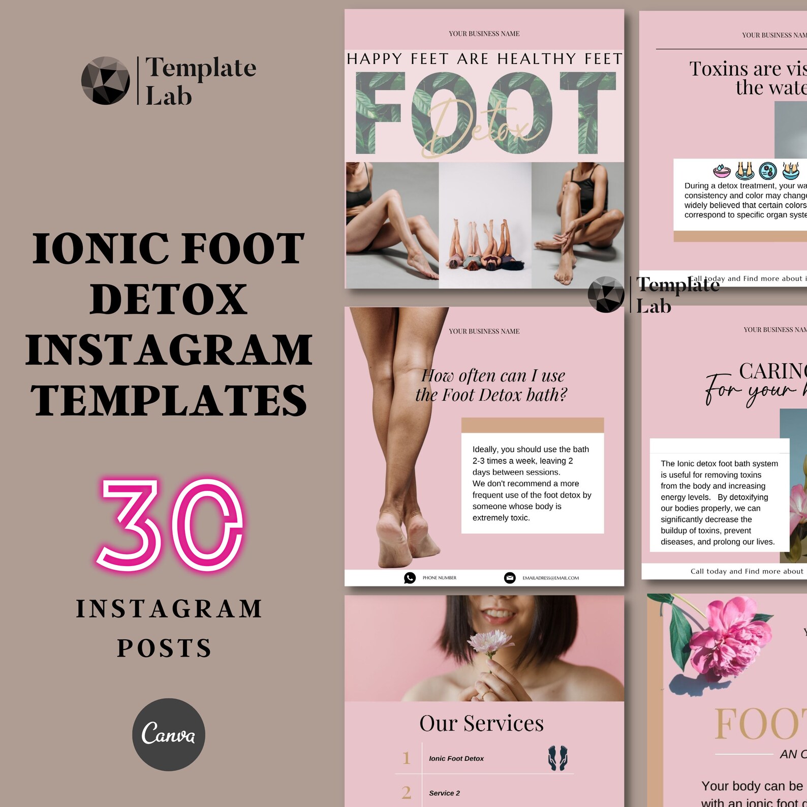 Foot Detox Flyer Ionic Foot Detox Feet Detox Flyer Foot - Etsy