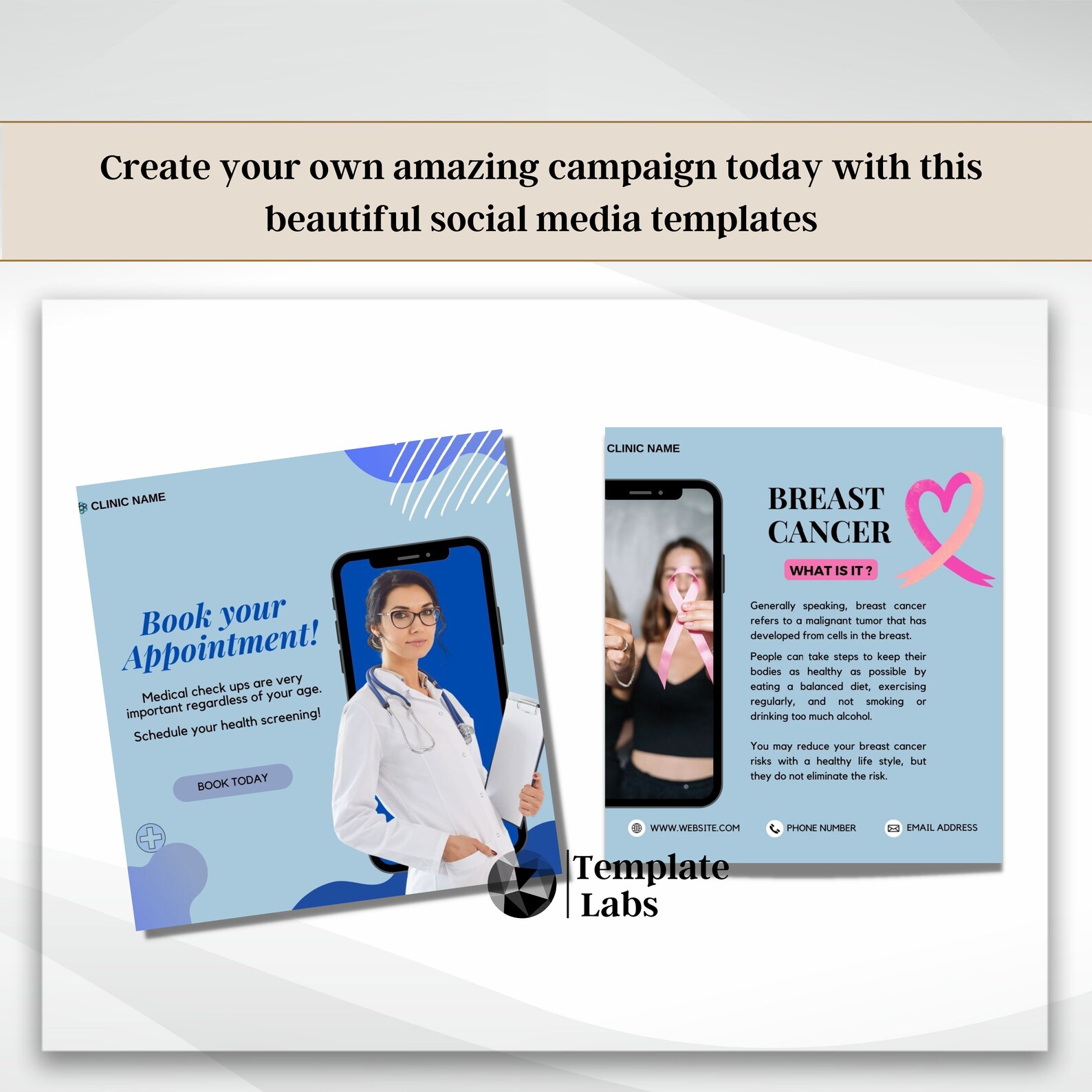 Medical Instagram, Health Instagram Templates, Medical Marketing ...