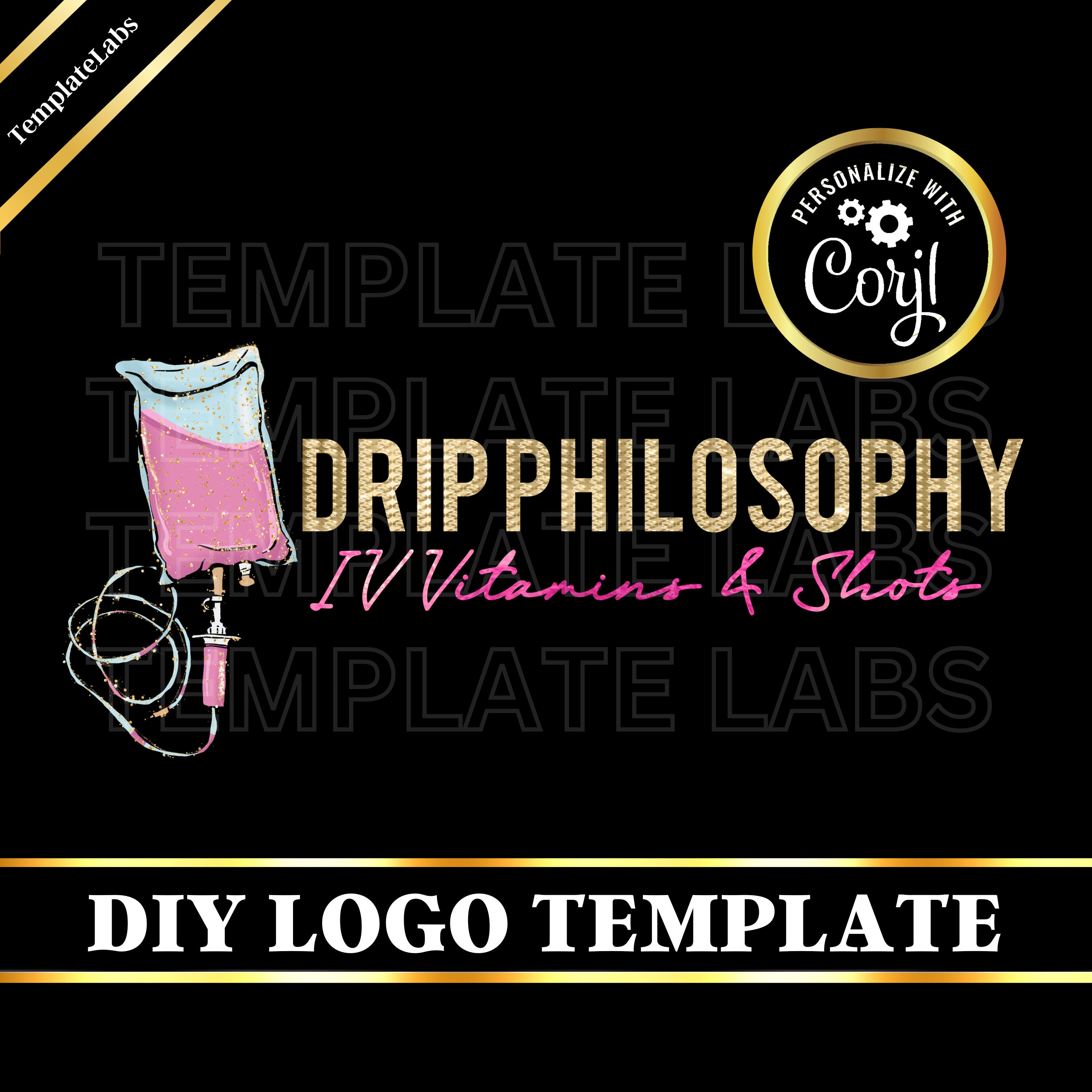 IV Hydration Logo, IV Therapy Logo, Iv Drip Business, Iv Infusion ...