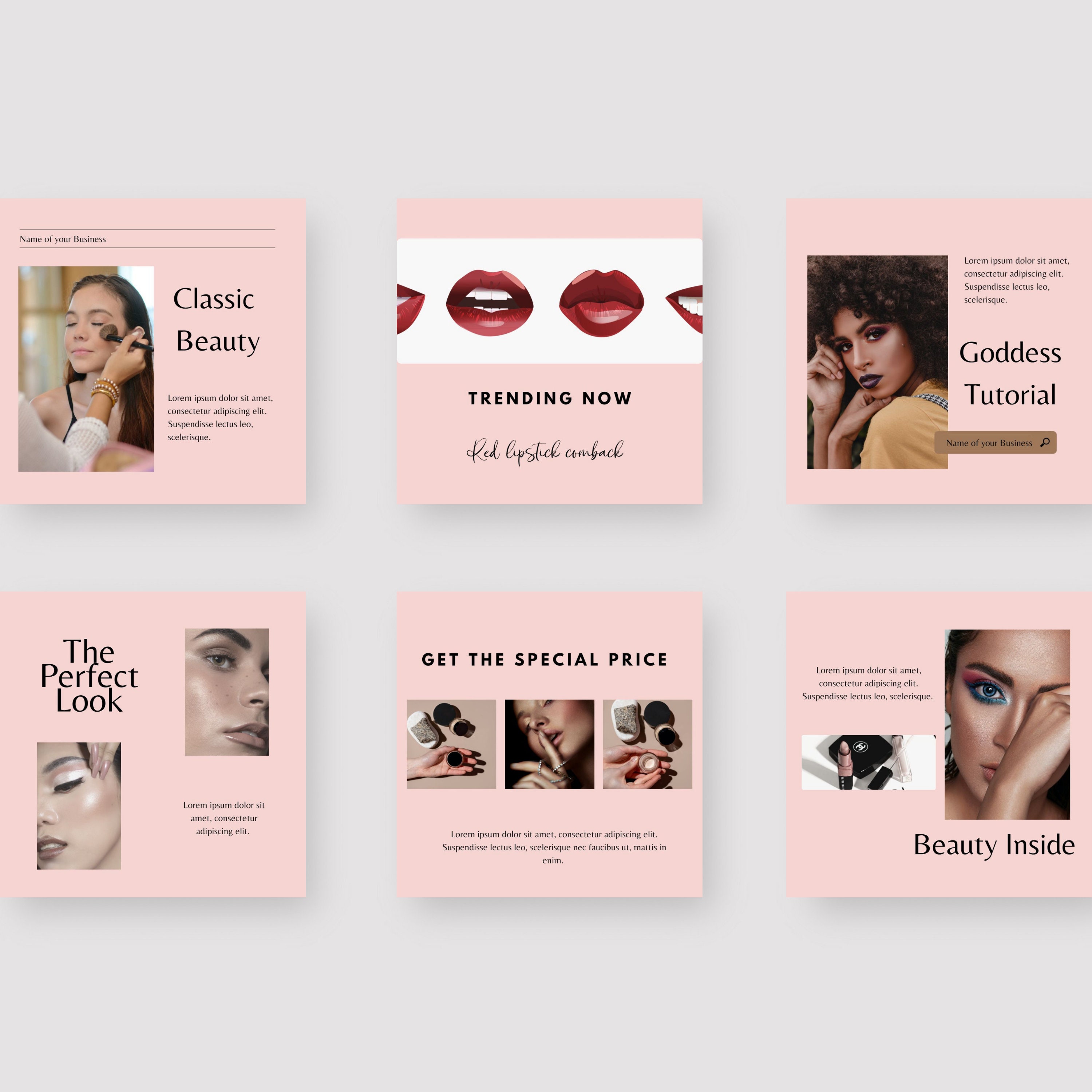 Makeup Artist Instagram Post, MUA Instagram Post Template, Makeup ...