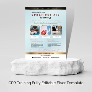 CPR Training Flyer, CPR Flyer, Cpr Template, Cpr First Aid and ...