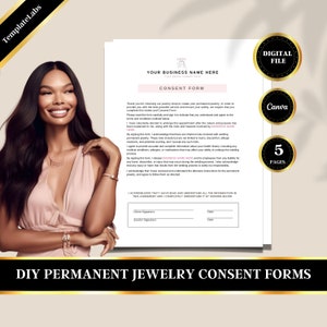 Permanent Jewelry Template, Waiver Permanent Jewelry, Consent Forms ...