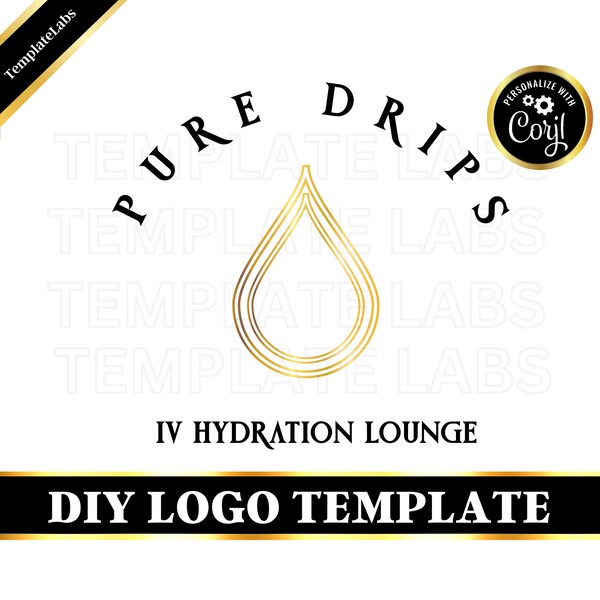 Iv Hydration Logo - Etsy