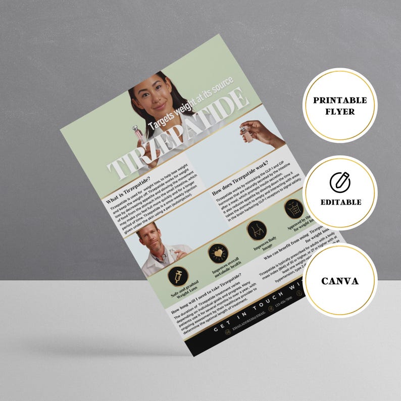 Weight Loss Clinic Flyer, Weight Loss Clinic, Printable Flyer, Editable ...
