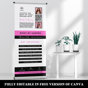 Retractable Banner Body Contouring, Body Contouring Banner, Roll up ...