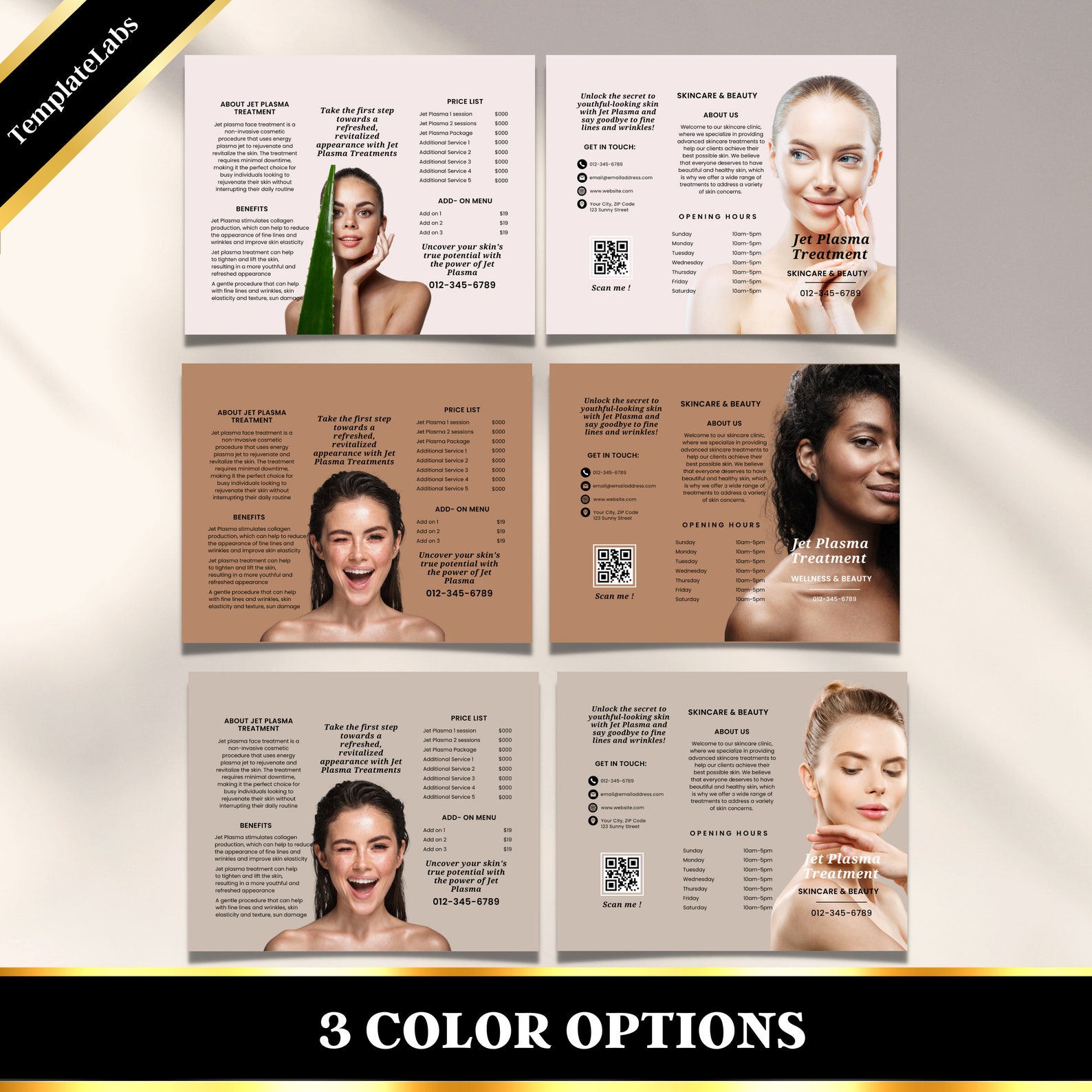 Jet Plasma Printable Brochure Tri Fold Brochure Template - Etsy