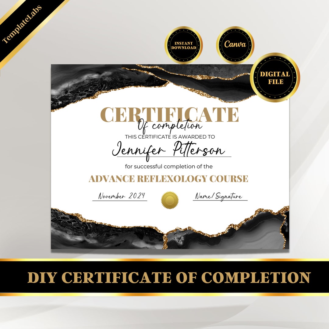 Reflexology Certificate, Foot Reflexology, Reflexology Template ...