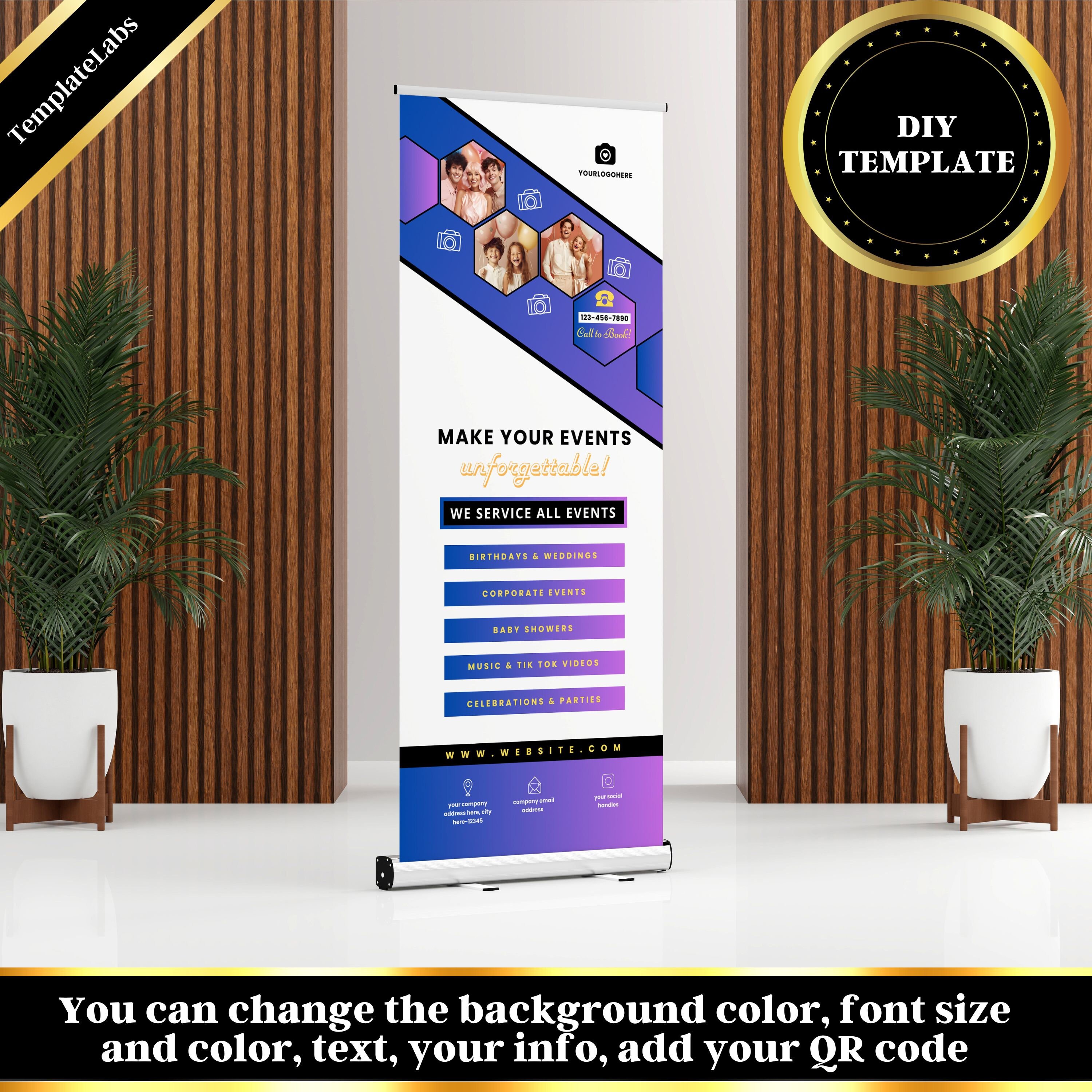 Retractable Banner 360 Photobooth Digital 360 Photobooth - Etsy