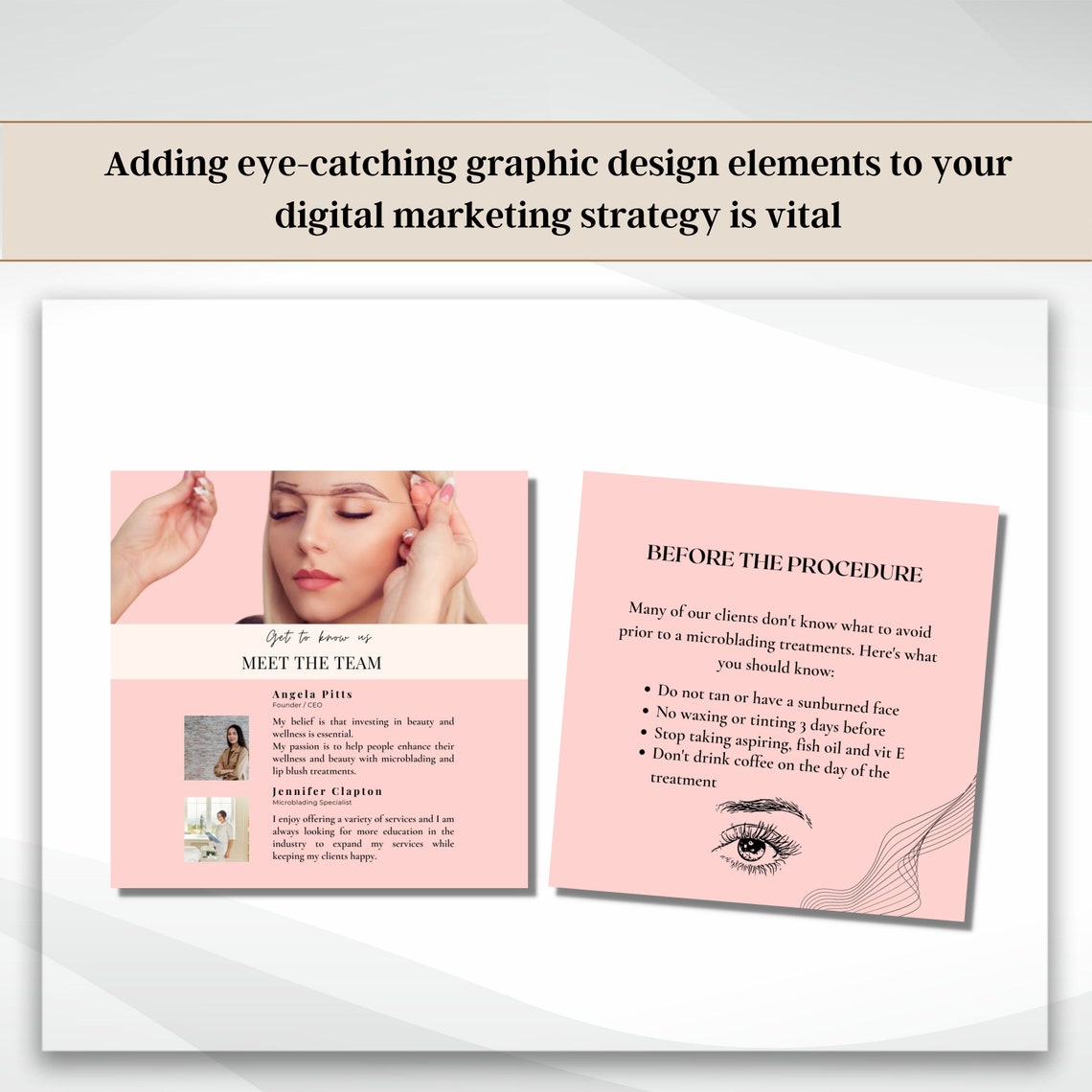 Microblading Instagram Post Microblading Flyer Template | Etsy