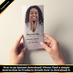 Microneedling Brochure, Microneedling Template, Tri Fold Brochure ...