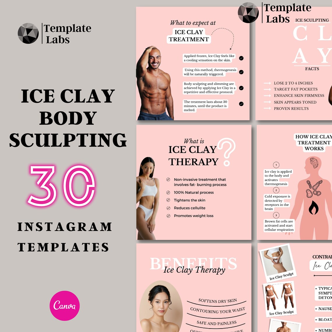 Ice Clay Body Sculpting Body Sculpting Clay Instagram Post - Etsy