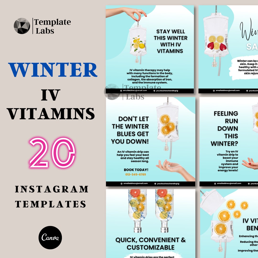 IV Hydration Templates, IV Drip Social Media, Iv Therapy Social Media ...