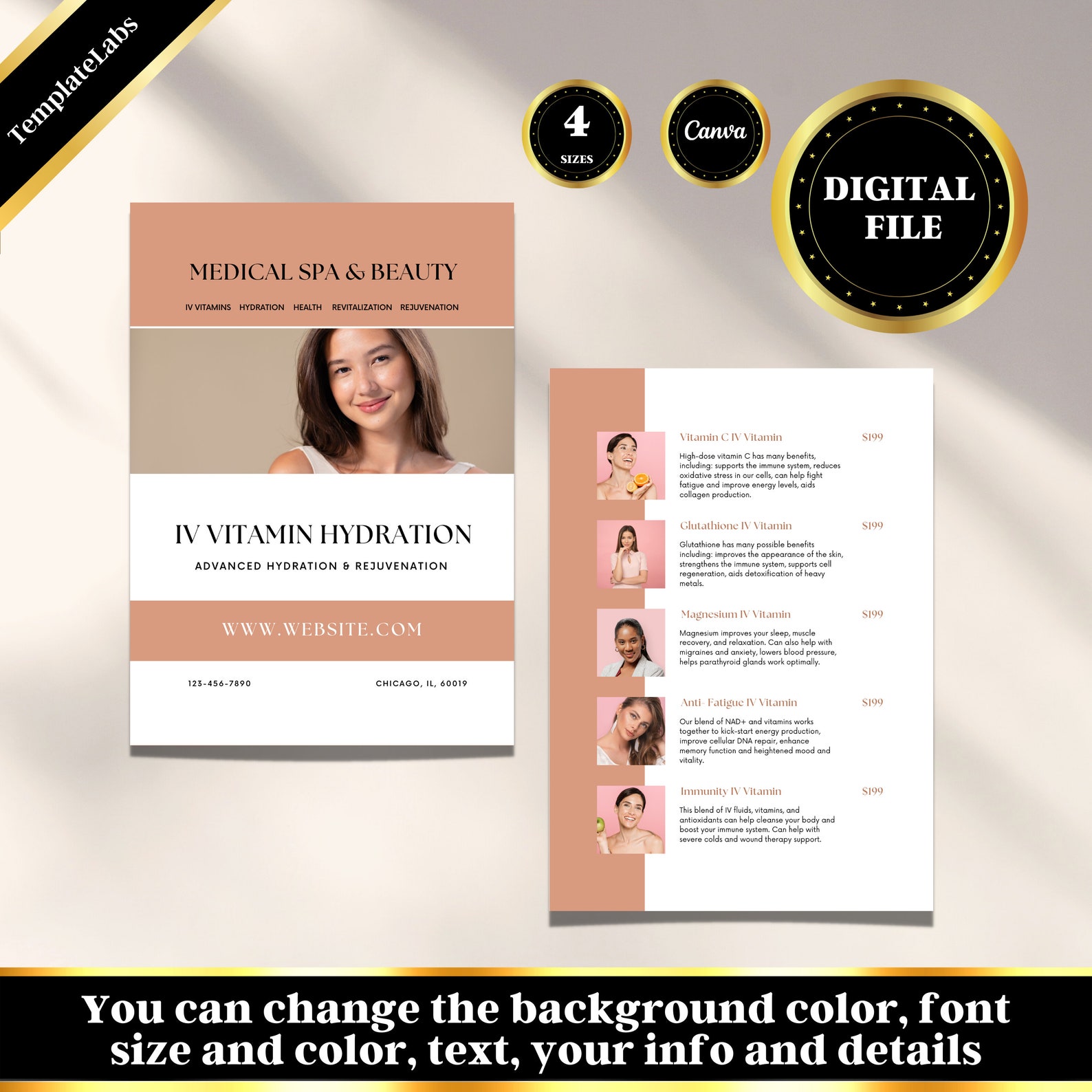 IV Hydration Template Iv Hydration Flyer IV Hydrate Iv - Etsy