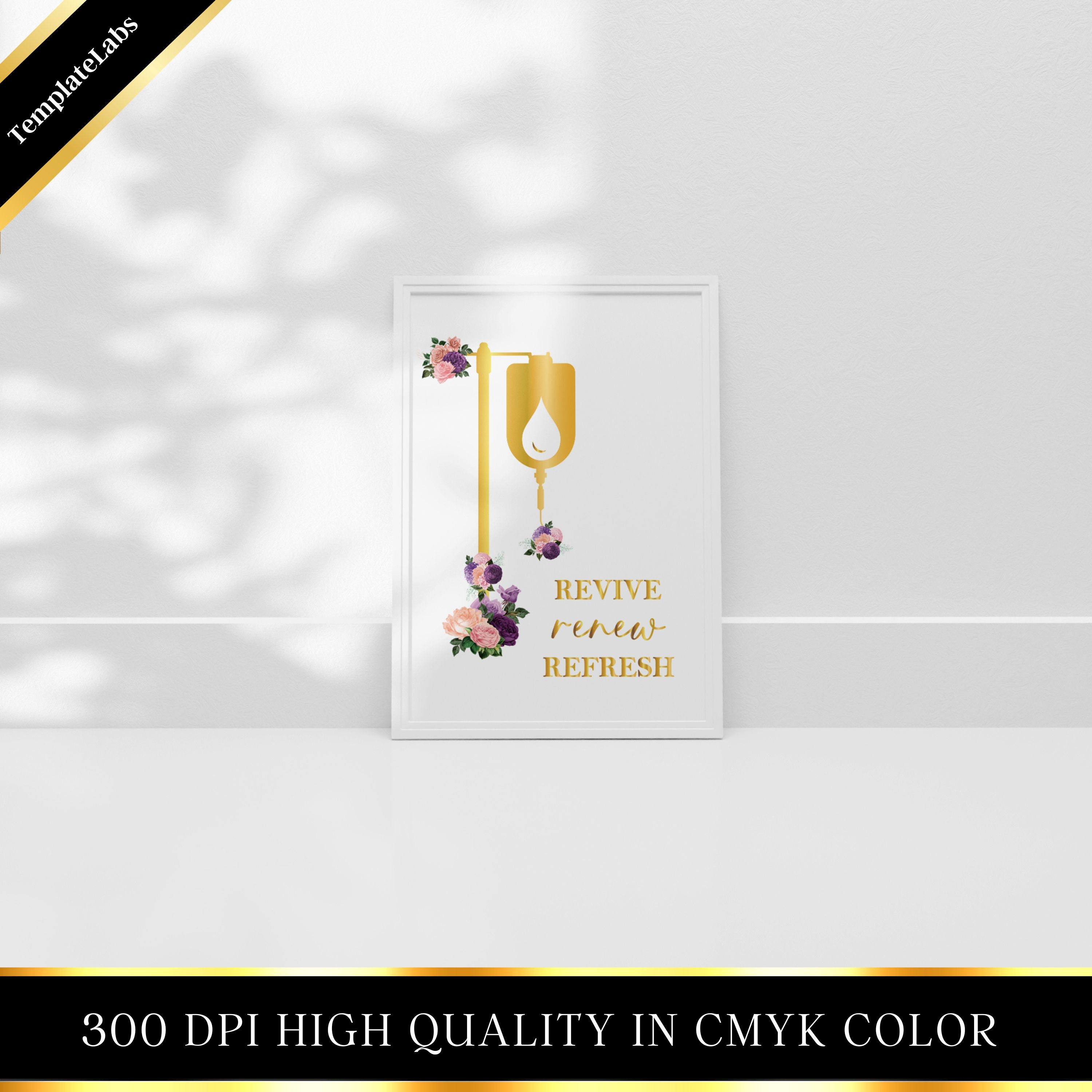 IV Therapy Poster IV Hydration Art Iv Hydrate IV Drip Bag - Etsy