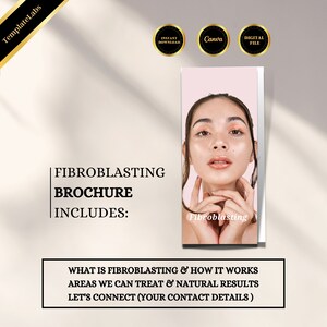 Fibroblast Marketing, DIY Brochure Printable, Editable Brochure, Tri ...