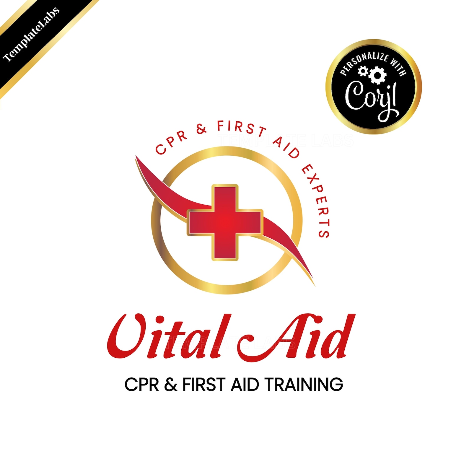 CPR Logo, First Aid Logo, CPR Instructor Logo, Heart Logo Design ...