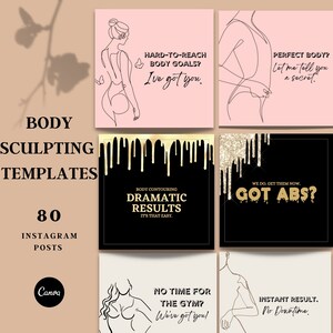 Body Sculpting Post Instagram, Body Contour Instagram Template, Body ...
