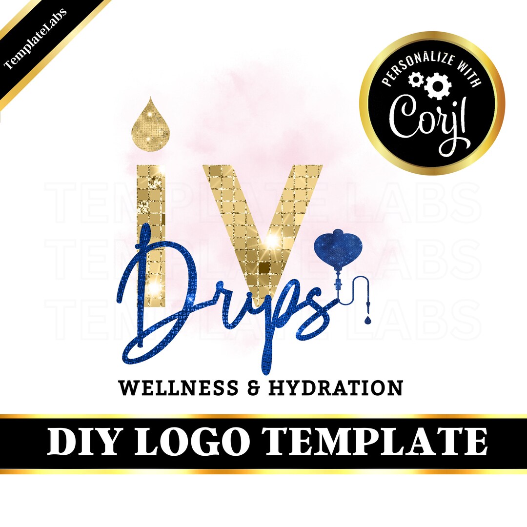 IV Hydration Logo, DIY Logo Design, IV Drip Logo, Iv Therapy Logo ...