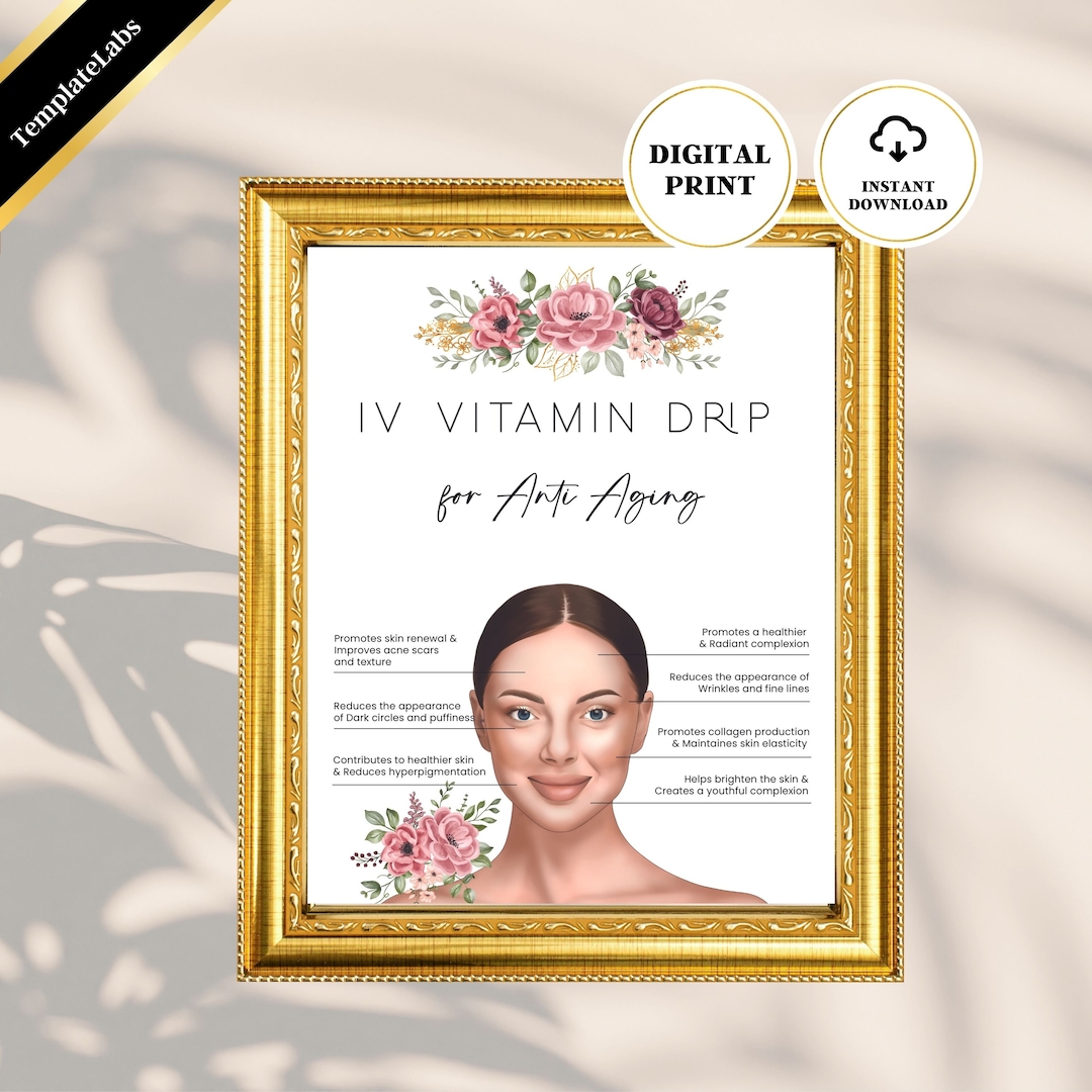 IV Therapy Poster, IV Hydration Poster, IV Infusion, Iv Drip Therapy ...