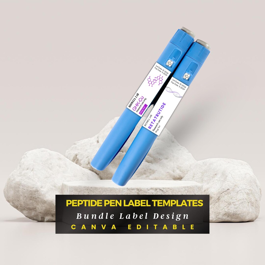 Peptide Pen Label Design, Peptide Labels, Peptide Label Template ...