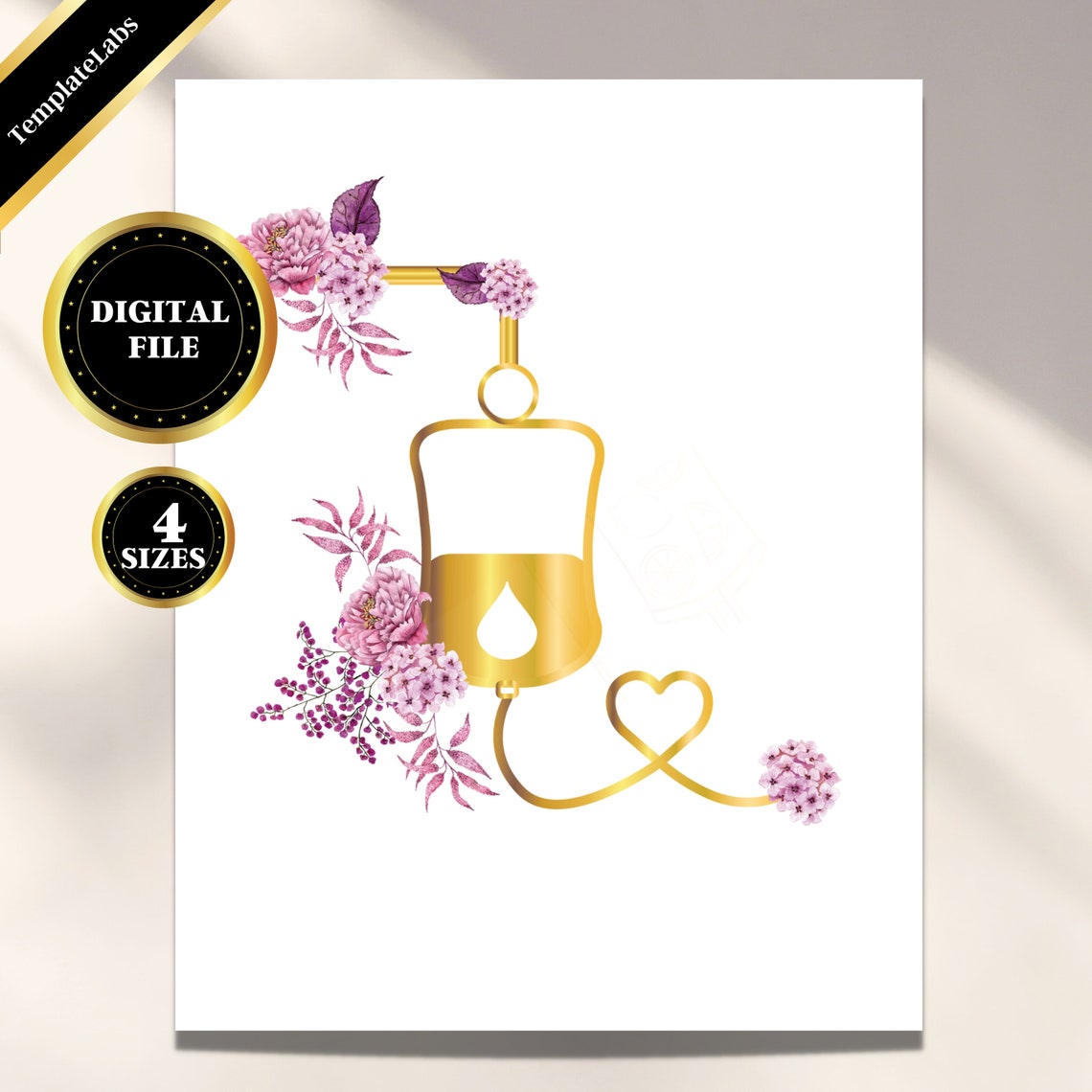 IV Art IV Hydration Art Printable Wall Art Medical IV - Etsy