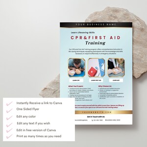 CPR Training Flyer, CPR Flyer, Cpr Template, Cpr First Aid and ...