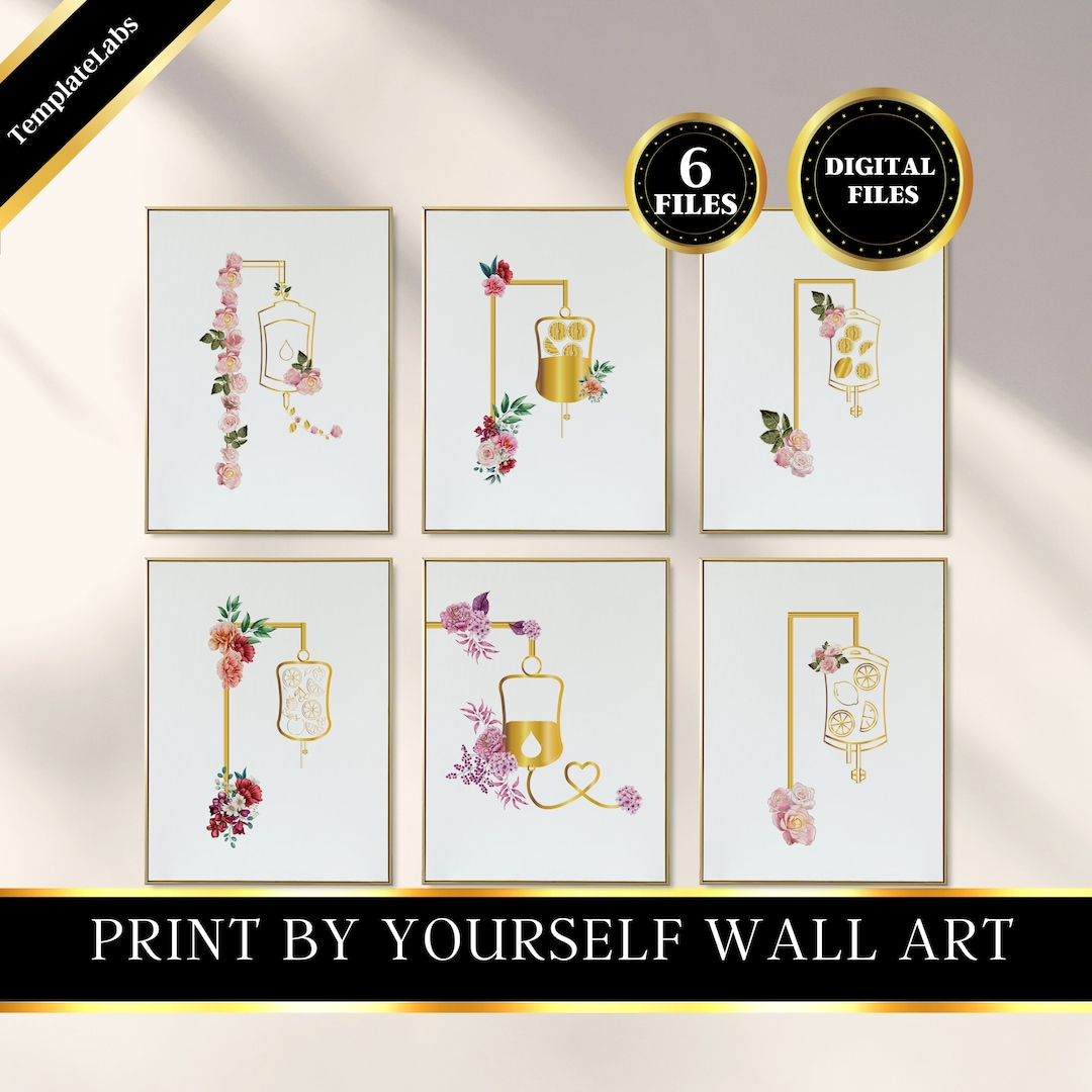 IV Hydration Art, IV Infusion Poster, IV Therapy Poster, Iv Drip Bag ...