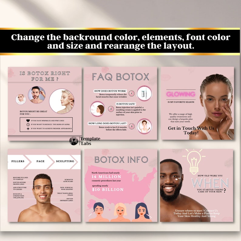 Botox and Filler Instagram Posts Botox Instagram Medspa - Etsy